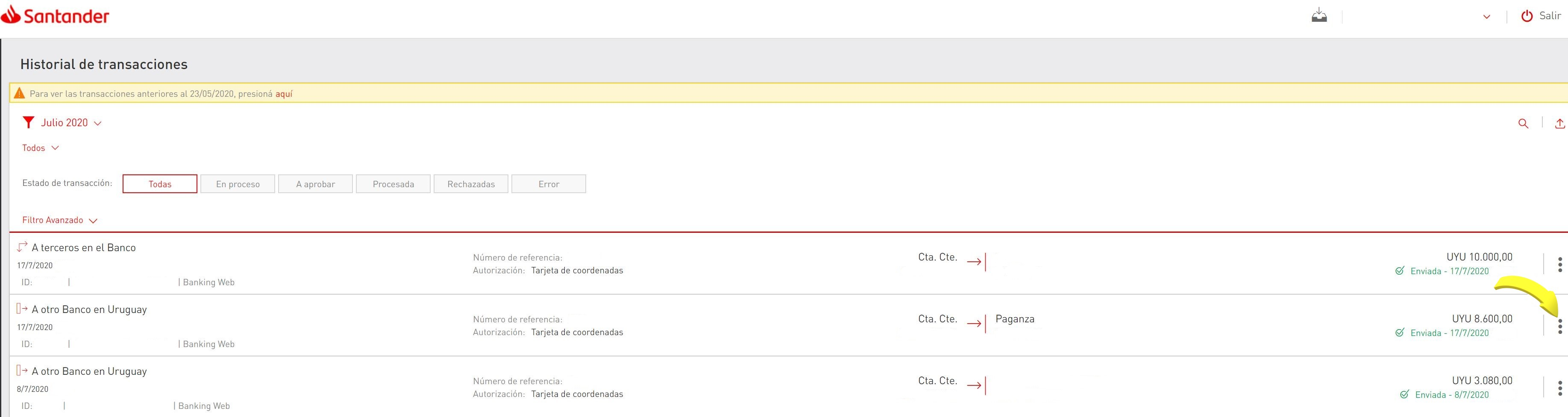 ¿Cómo descargar el Comprobante de Transferencia desde Santander? 📄 ...